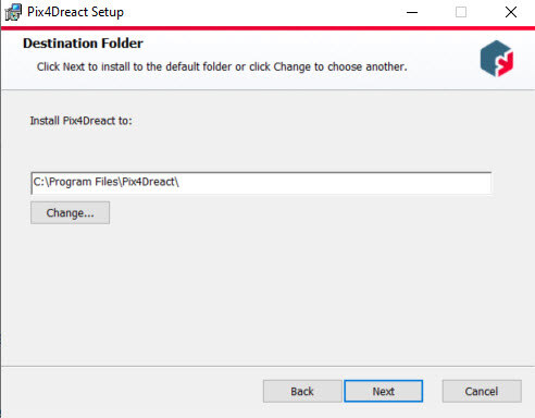 Software download and installation - PIX4Dreact